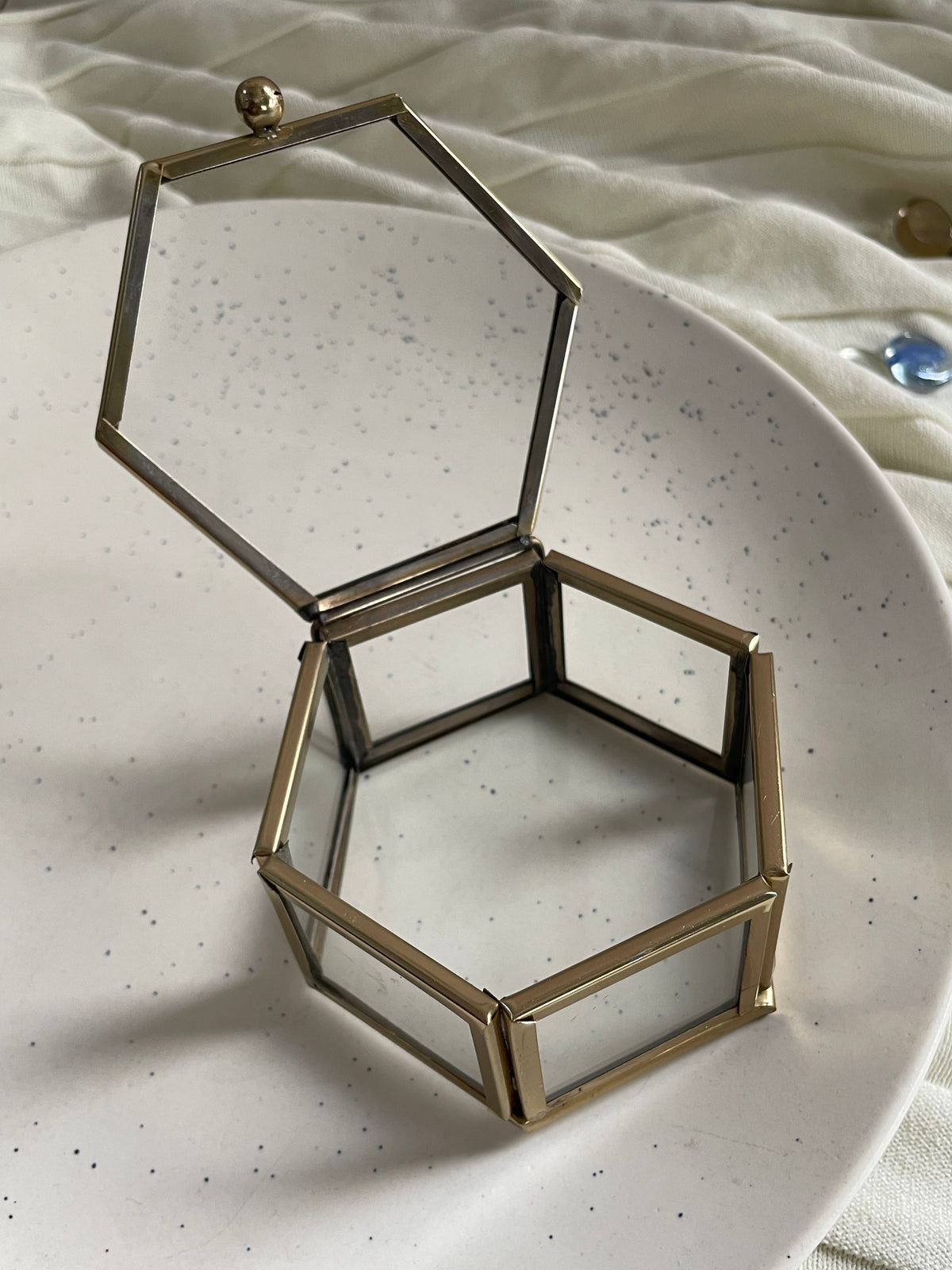 Luxe Glass Box -Hexagon — Ishkaara